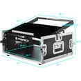 PRORECK 4U Rack/Road Case With Slant Mixer Top, 20'' Rackable Depth ...