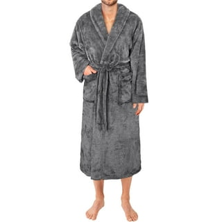 Richie House Men's Warm and Soft Fleece Robe Bathrobe RHM2759 - Walmart.com