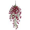 Artificial Vine Hanging Basket Fake Flowers Wall Decor Outdoor Garden ...