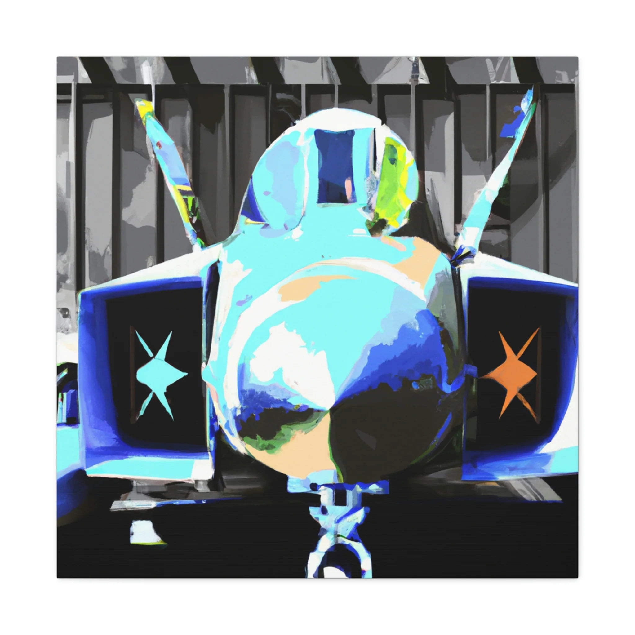 Fighter Jet Pop Art - Canvas - Walmart.com