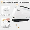 Electric Hand mixer - 7 Adjustable Speed 180W Handheld Mixer Electric ...