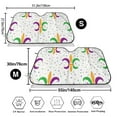 Haiem Mardi Gras Carnival1 Car Windshield Sun Shade - Blocks UV Rays ...