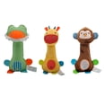 Cute Rattle Ring Bell Toys Plush Animal Hand Bells Toy Infant Early ...
