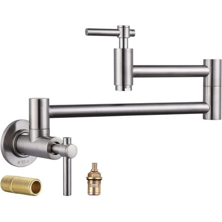 Pot Filler Kitchen Faucet Wall Mount,Oil Rubber Bronze Brass Pot Filler ...