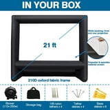 21 Feet Inflatable Outdoor Projector Movie Screen - Package with Rope ...