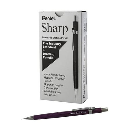 Pentel Sharp Mechanical Pencil, .5mm, Metallic Purple - Walmart.com