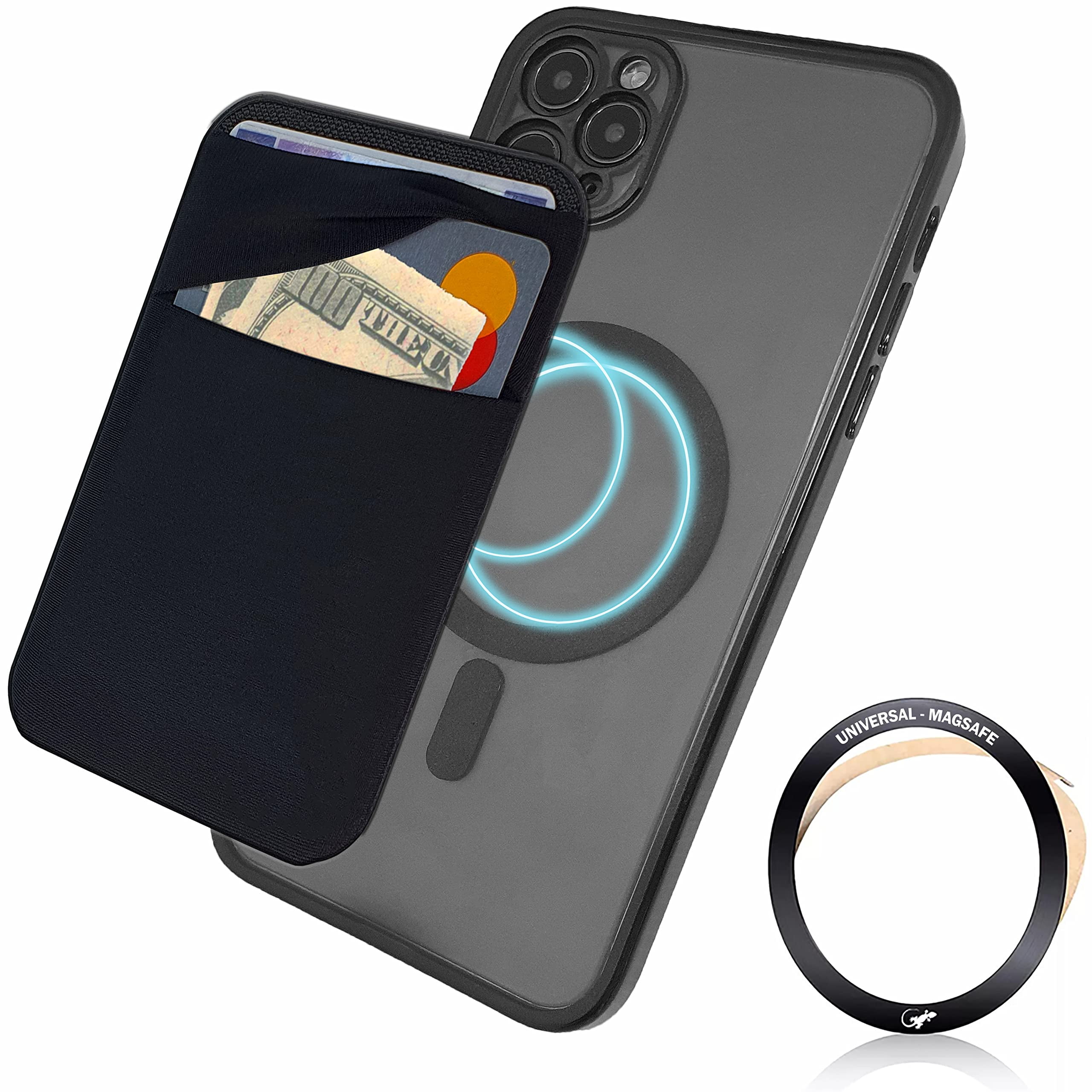 Gecko Magnetic Wallet Universal Magsafe for Any Phone - Double Card ...