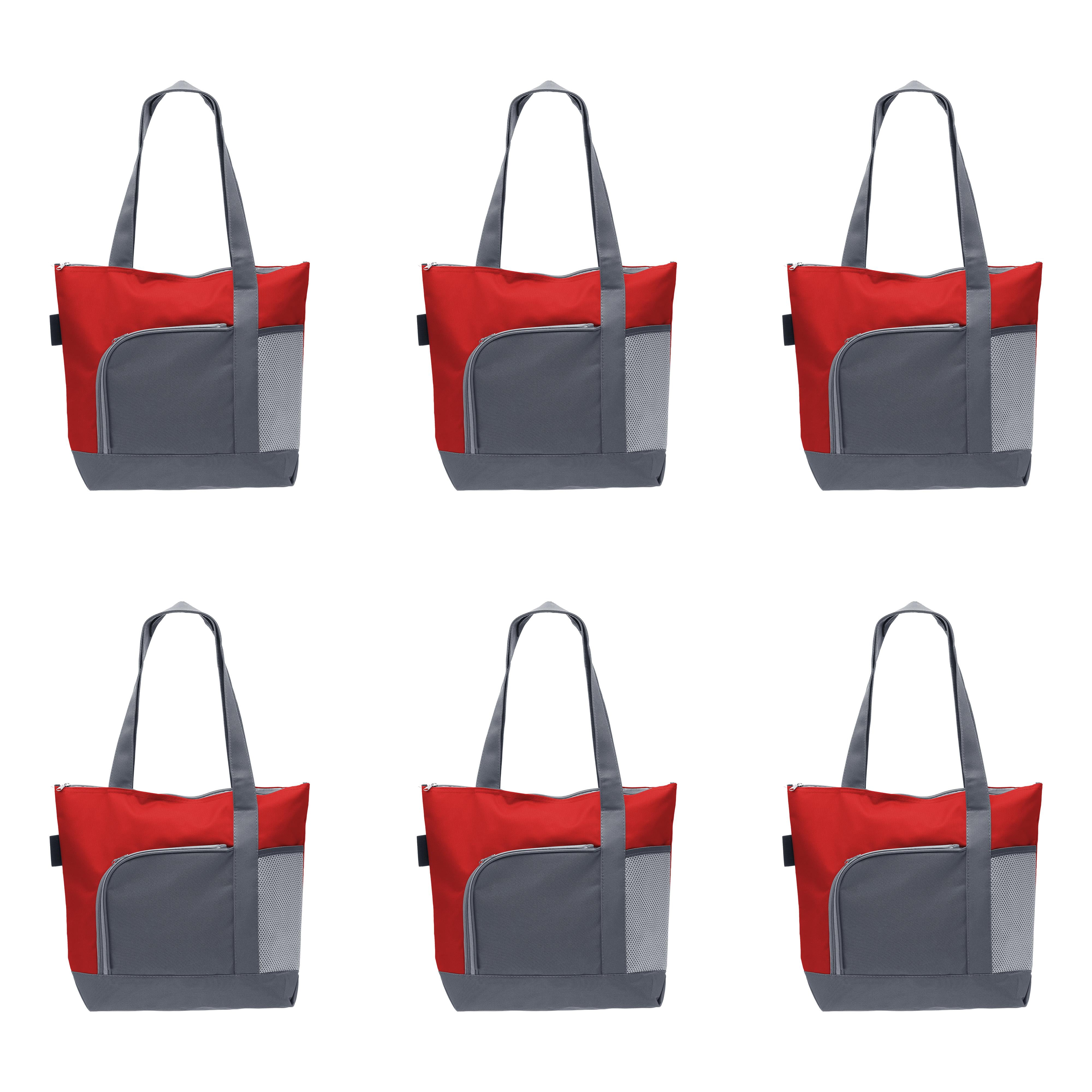 Go Getter Sport Tote Beach Bags Set of 6, Bulk Pack - Reusable, Great ...