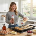 Pancake Batter Dispenser with Whisk Ball, 4.5 Cup Batter Mixer ...