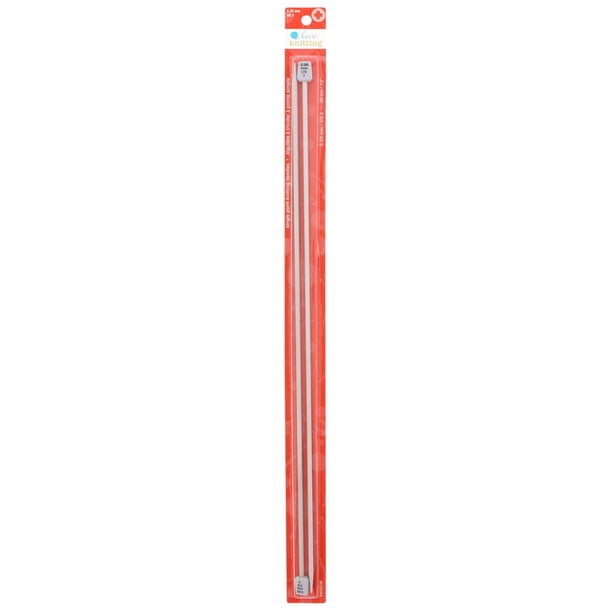 Love Knitting 12" Single Point Knitting Needles - 2 pieces, Sizes 2.25 ...