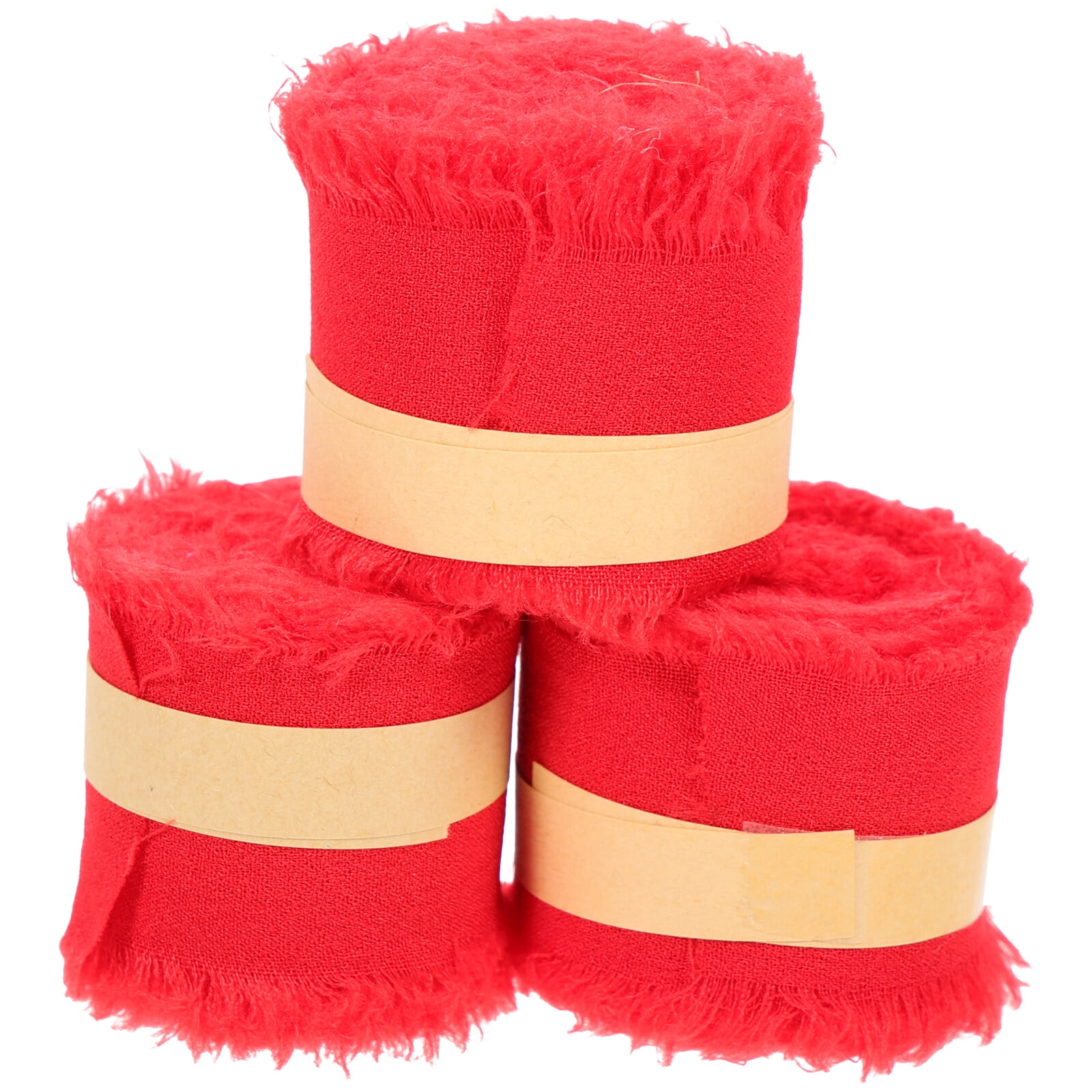 3 Rolls of Fringe Ribbons Wedding Bouquet Ribbons Decorative Ribbon for ...