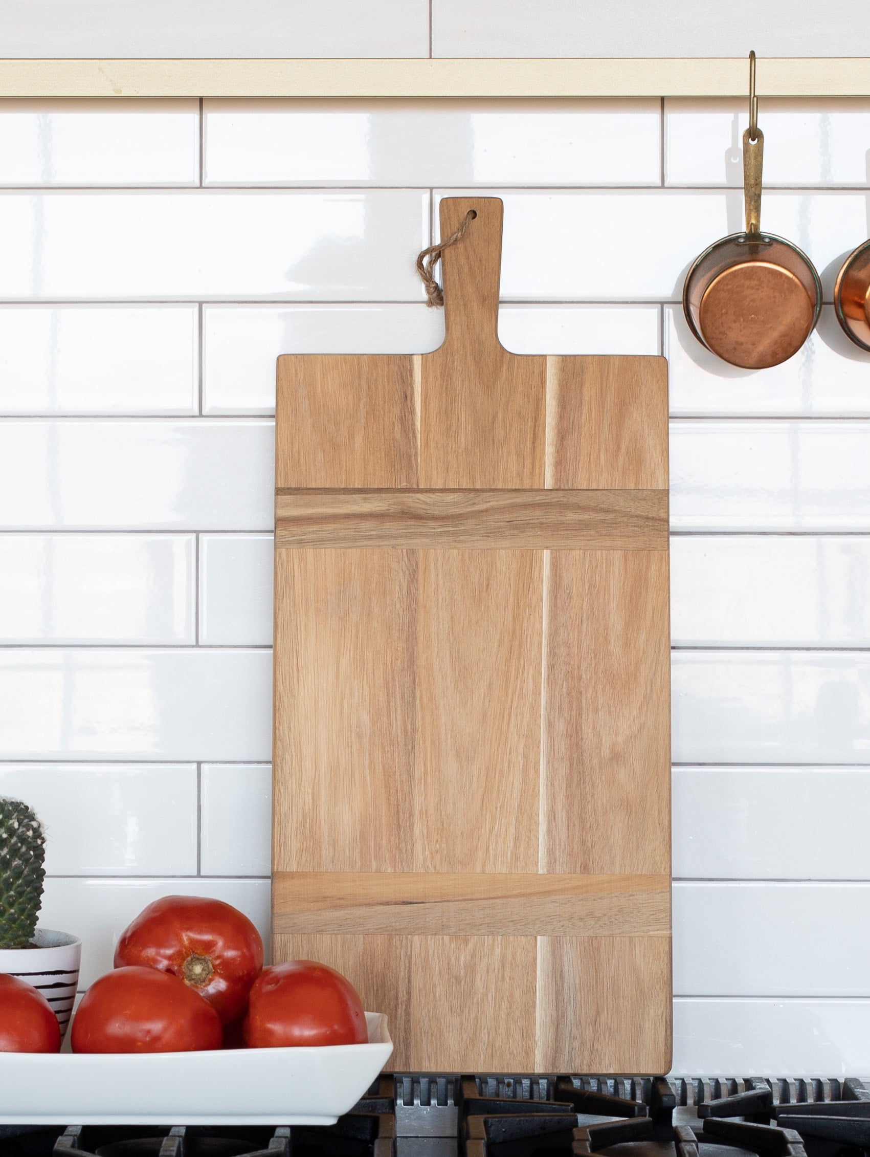 Chloe and Cotton Large Acacia Wood Cutting Board - BreadBoard - 22.5 ...