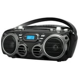 Proscan Bluetooth Stereo Boombox, Portable CD Radio Player, Battery ...