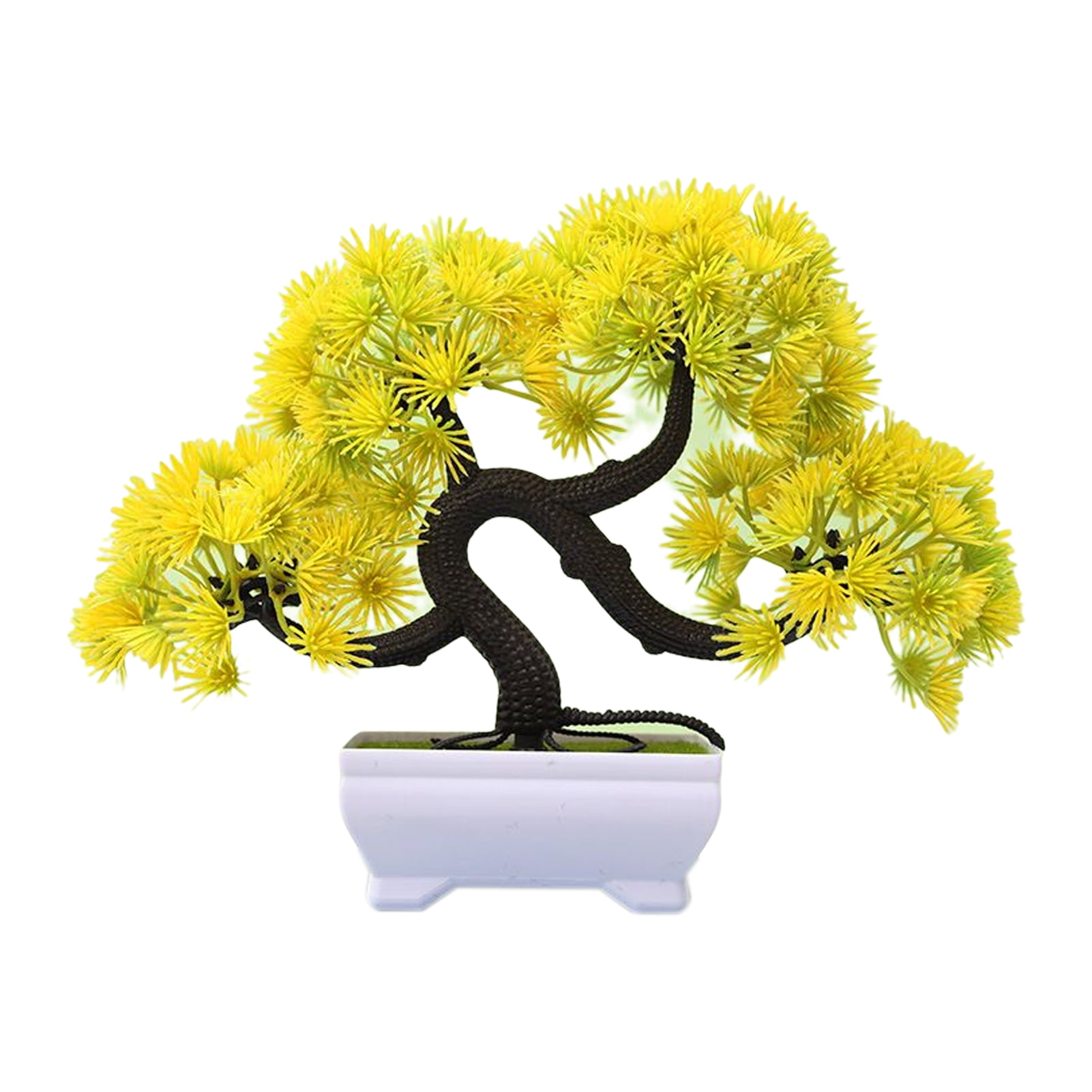 Artificial Bonsai Tree,Plastic Fake Plant Decoration Potted Artificial ...