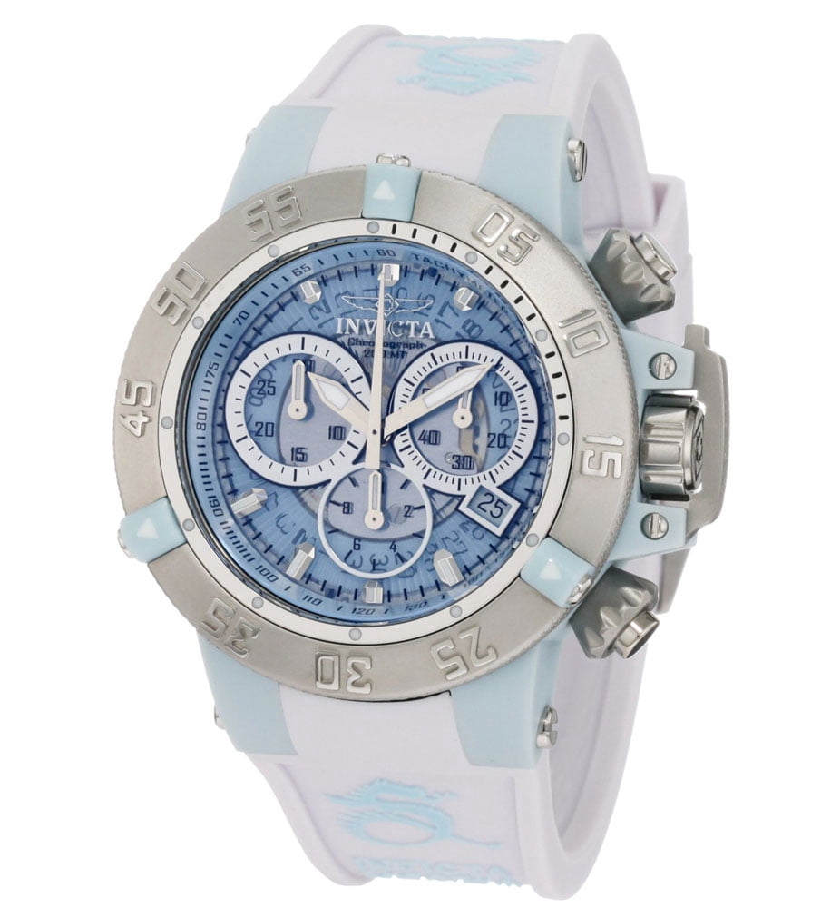 Invicta 0940 Women's Subaqua NOMA Blue Plastic Silicon Rubber Strap ...