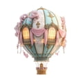 Colorful Hot Air Balloon Acrylic Hanging Ornament, 2D Wall Decor ...
