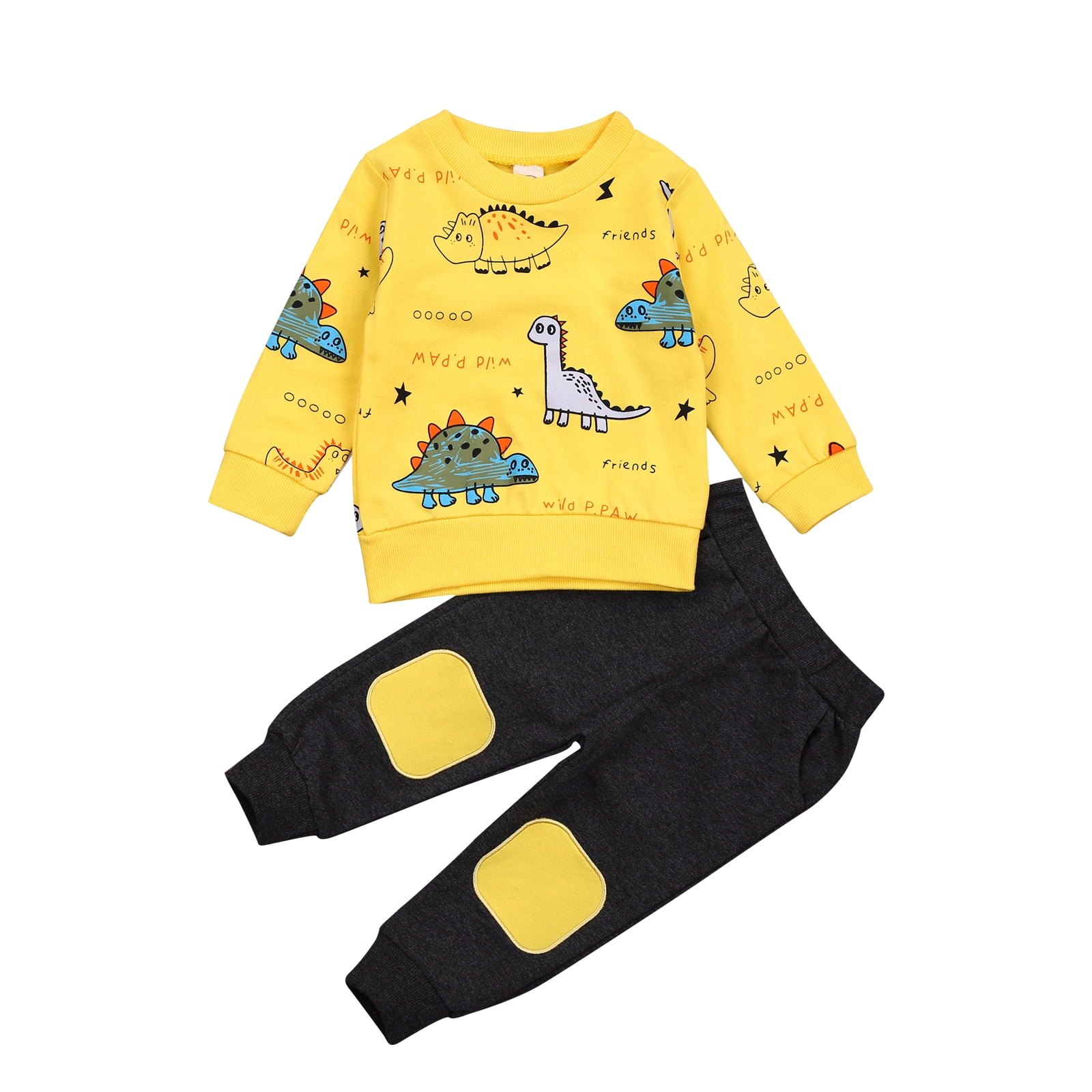 Click here for Fortune Boy Clothes Long Sleeve Dinosaur Pullover... prices