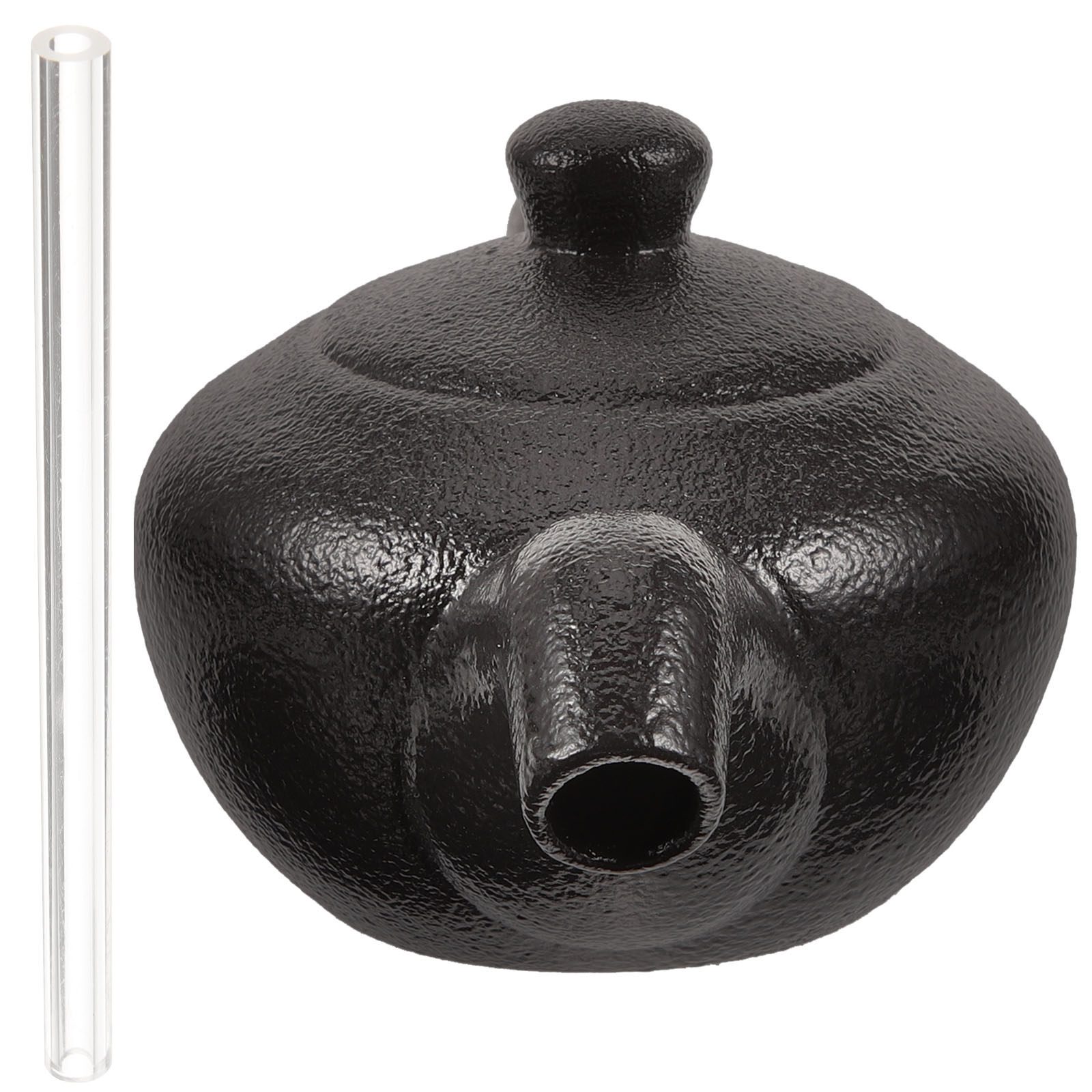 Ceramic Floating Teapot Water Fountain Decor, Glass Tabletop Decorative ...