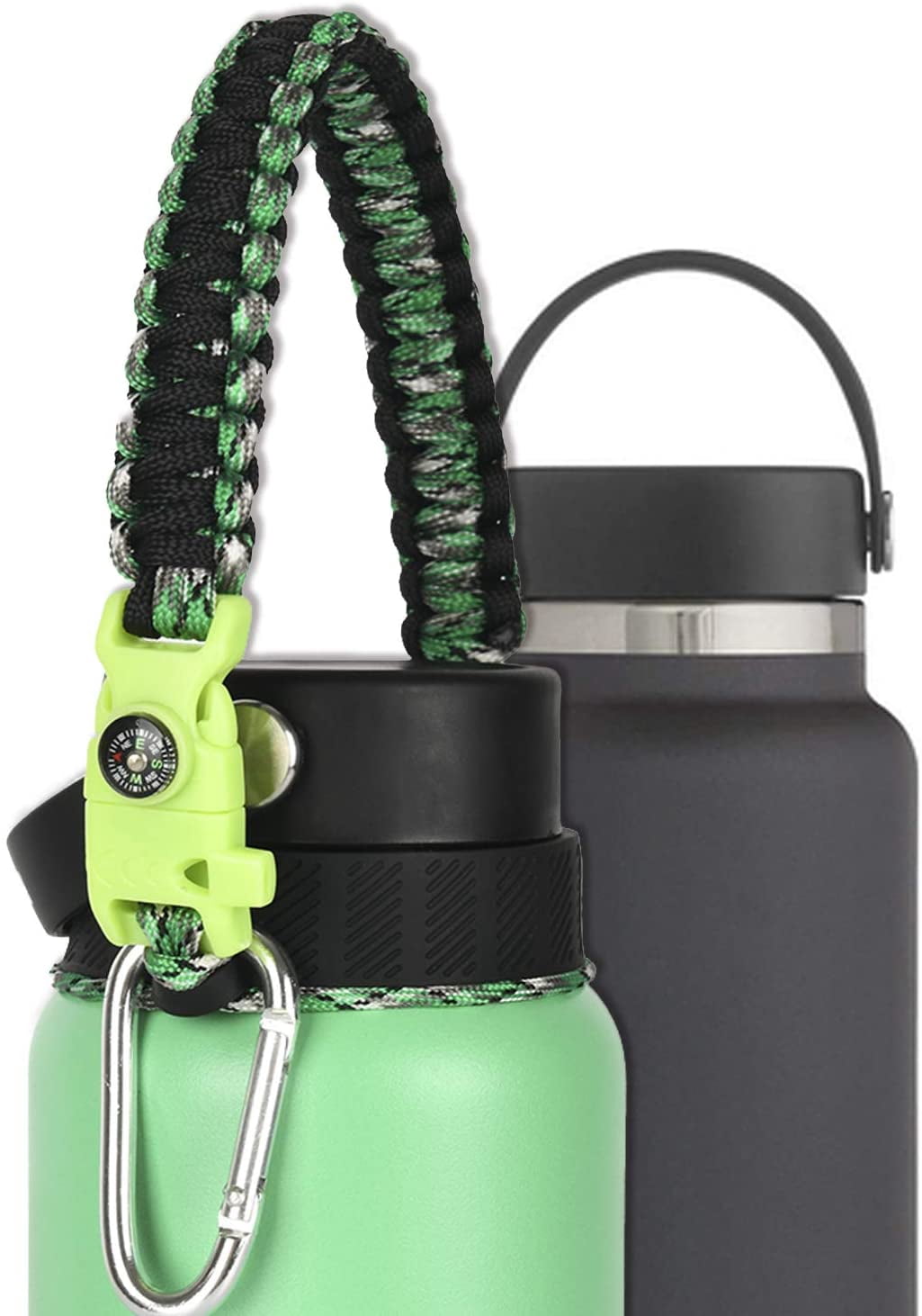 CPDD New Paracord Handle for Hydro Flask 2.0 Wide Mouth Bottle, Water ...