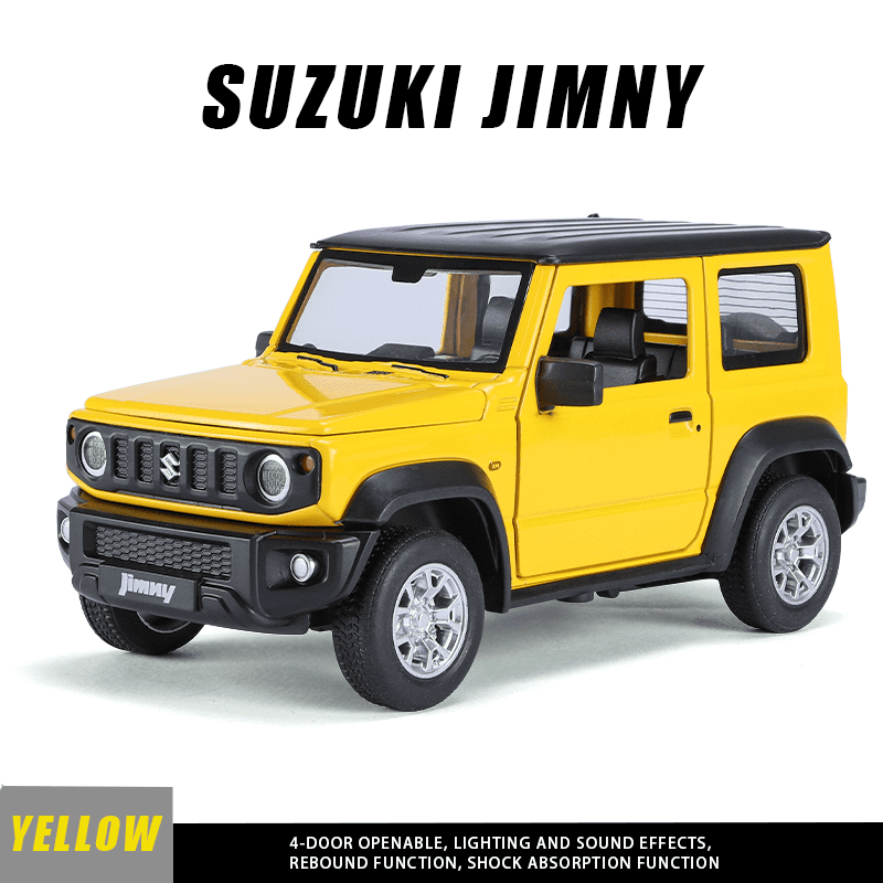 1 24 Suzuki Jimny Off Road Alloy Car Motdel Toy Boy Fast and Furious Diecast Vehicle Pull Back Light Sound Hot Wheels One Piece Walmart