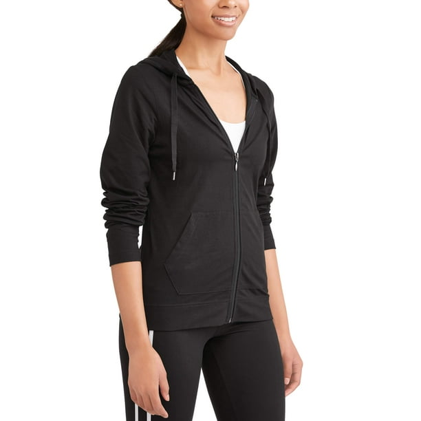 Women's Black Zip Up Hoodies