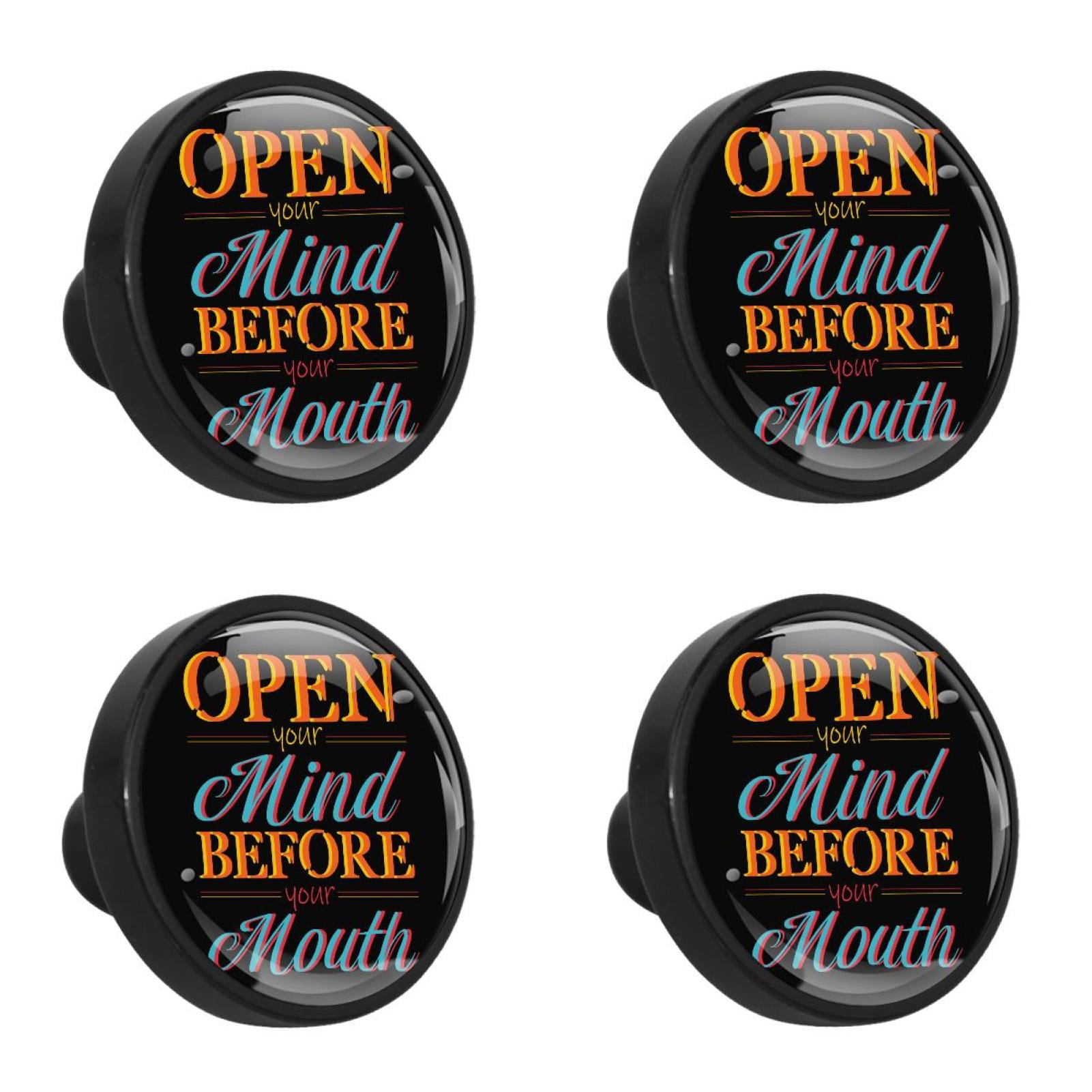 4 Pcs Letter Knobs for Kitchen Cabinet Cupboard Dresser Bookcase Drawer ...