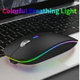 Uiosmuph Wireless Mouse, LED Rechargeable, Silent, USB Receiver, Type C ...