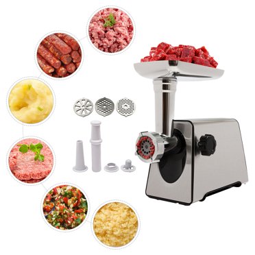 Electric Meat Grinder 500W Home Kitchen Industrial 2L Stainless Steel ...