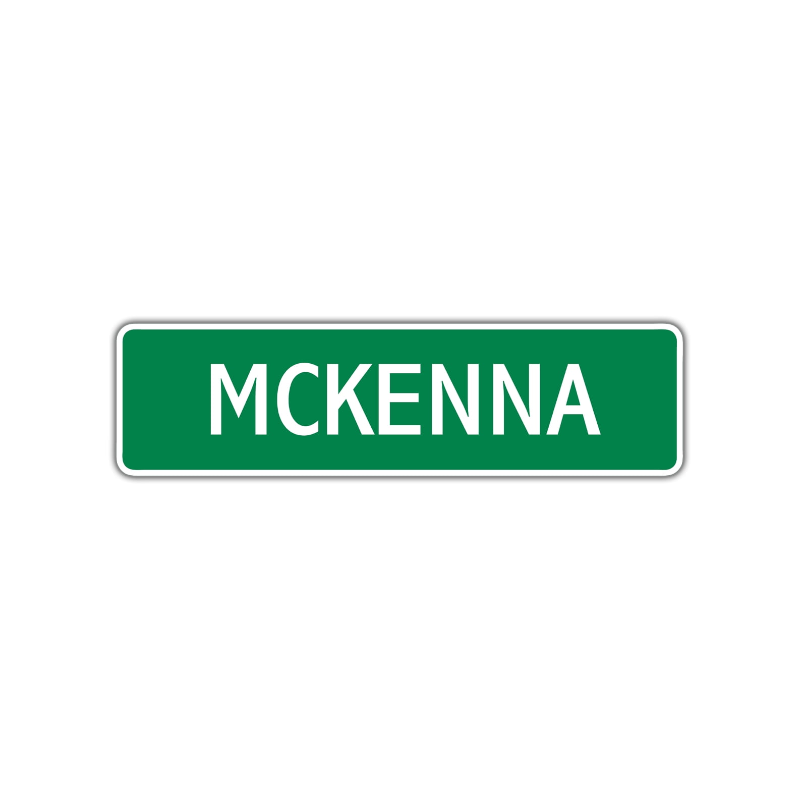 Mckenna Girls Children Name Letter Printed Label Indoor Outdoor Novelty ...