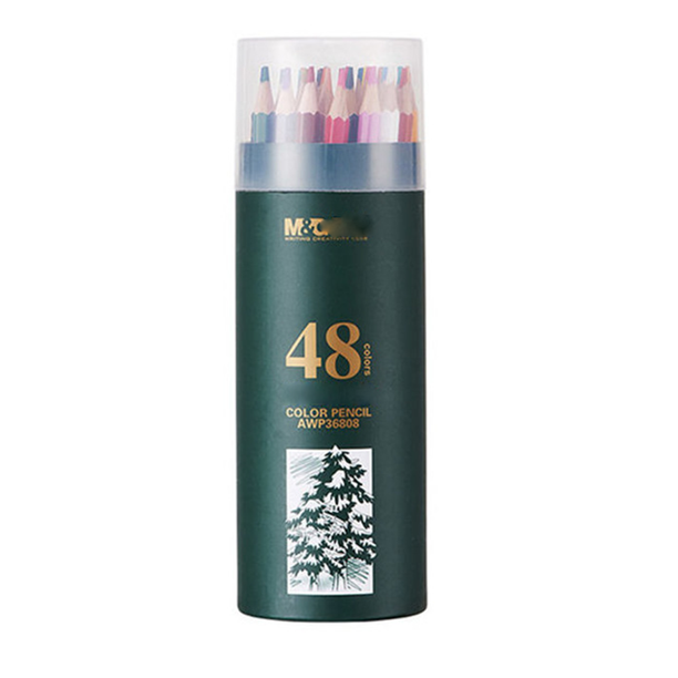 48 oil-based color pencils for artist, contains skin tones for coloring ...