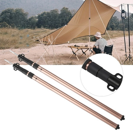 Herwey Canopy Stand Rod,2pcs Telescoping Tarp Poles Adjustable Height ...