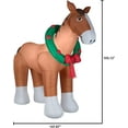 Clydesdale Horse Holiday Inflatable, 9 Foot Wide and Lights Up, Comes ...
