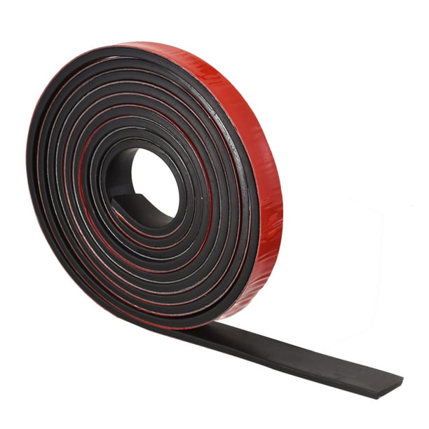 Neoprene Sheets Rolls, Adhesive Back Solid Rubber Strips 6mm(T)x15mm(W ...