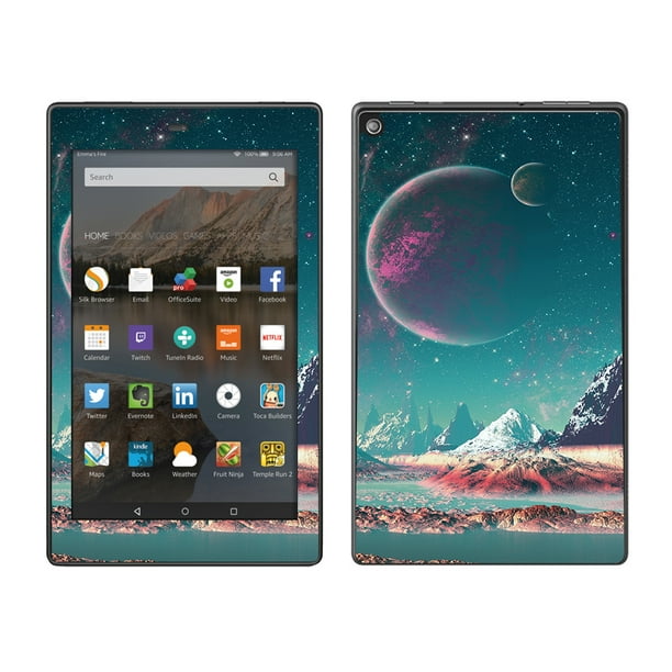 Skin Decal For Amazon Fire Hd 8 Tablet / Planets And Moons Mountains ...