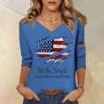 250th Anniversary V-Neck T-Shirt for Women 1776-2026 - Patriotic "We ...