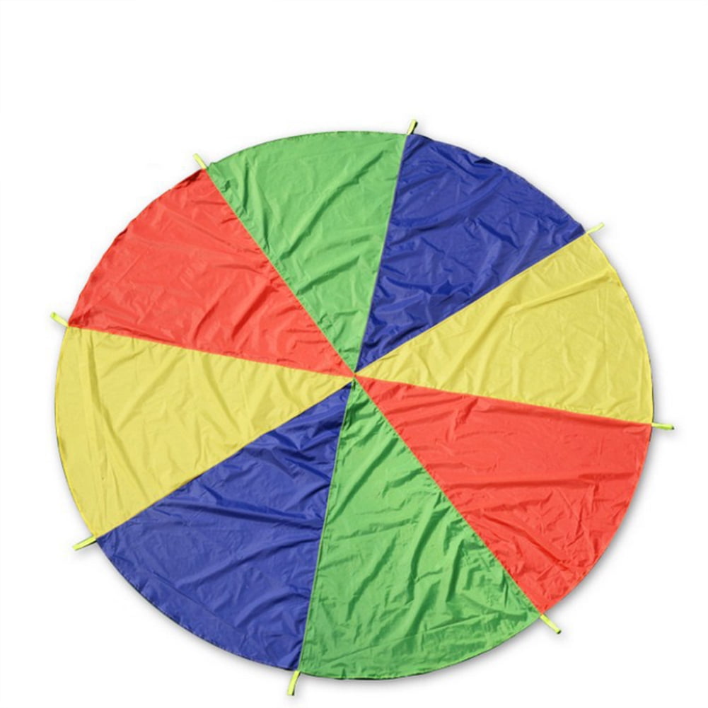 Rainbow parachute Children's games Kindergarten parent-child activities ...