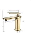 Bathroom Basin Faucet Brass White Gold/White Gold Sink Faucet Single ...
