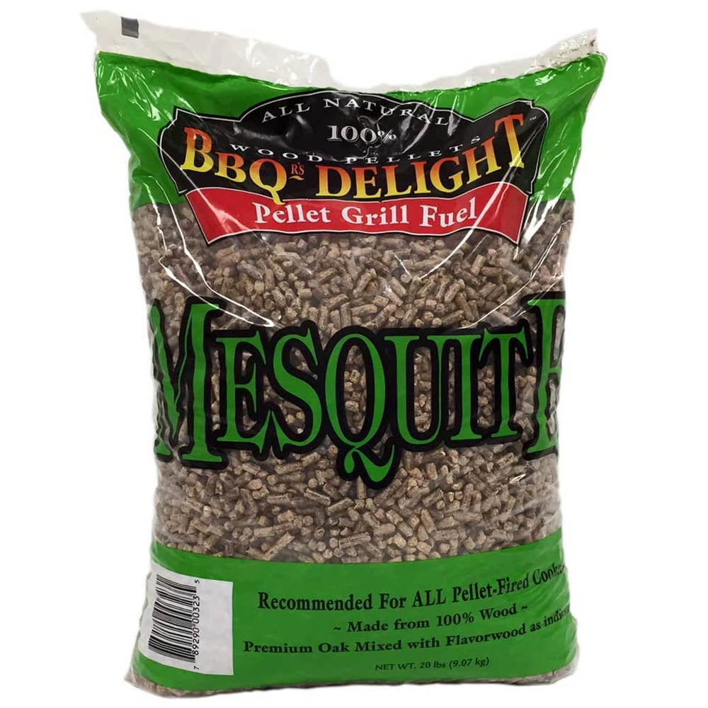 BBQR's Delight Mesquite Flavor BBQ Wood Pellets Grill Fuel 20 Lb Bag ...