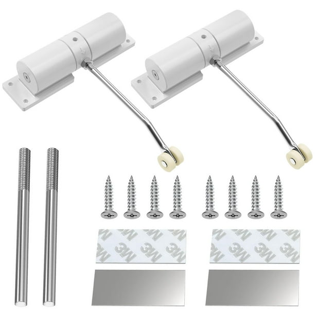 2 Pieces Automatic Door Closer, Adjustable Spring Door Closer for Doors ...