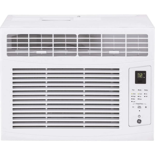 GE 6,000 BTU Window-Mounted AC, Smart Air Conditioning Unit with Remote ... GE 6,000 BTU Window-Mounted AC, Smart Air Conditioning Unit with Remote ...