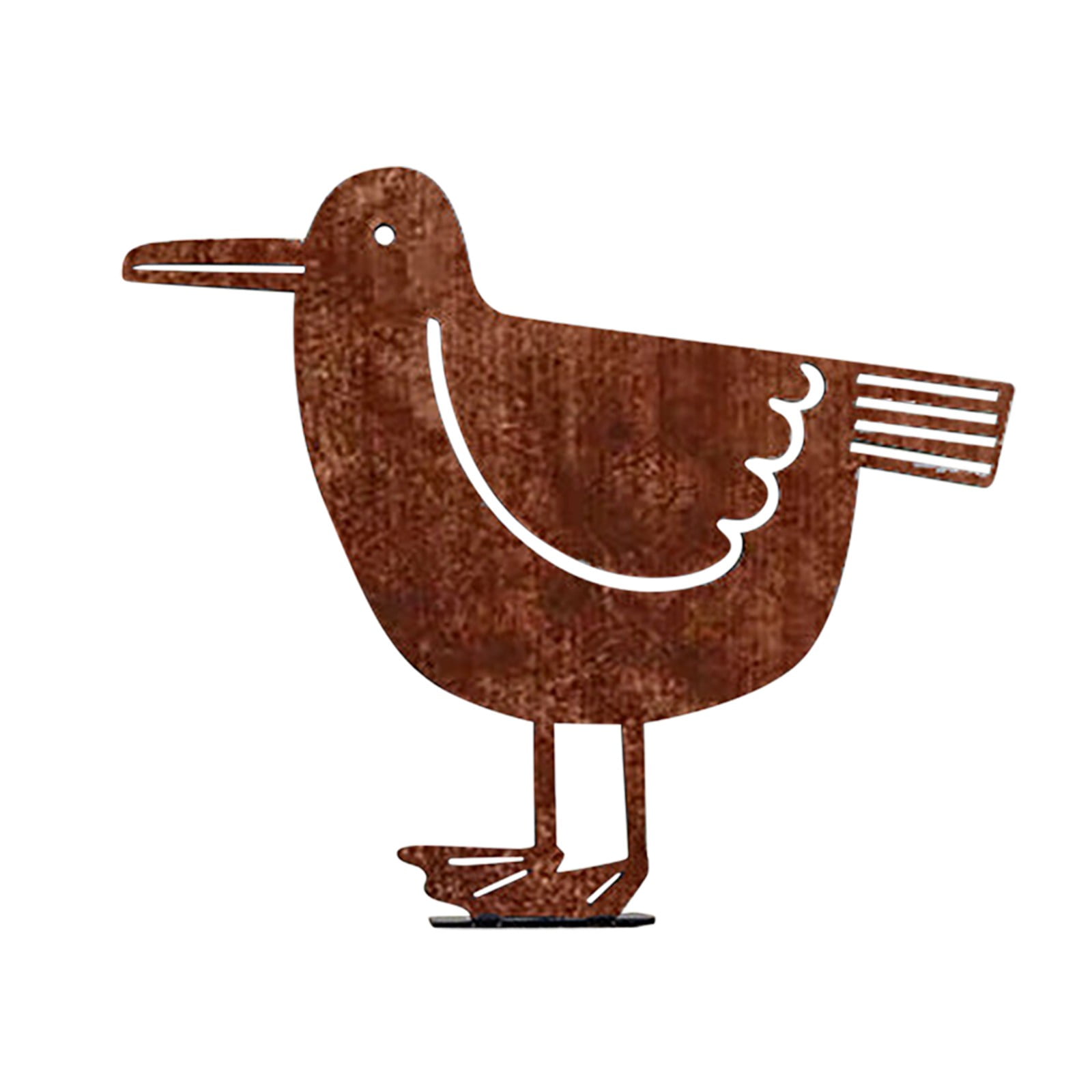 Mnjin Rustys Metal Seagull Fence Decorative Garden Decor Metal Natural ...