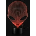 TechWonder 3D Illusion Grow LED Alien Shapes Lamp 7 Colors USB Power ...