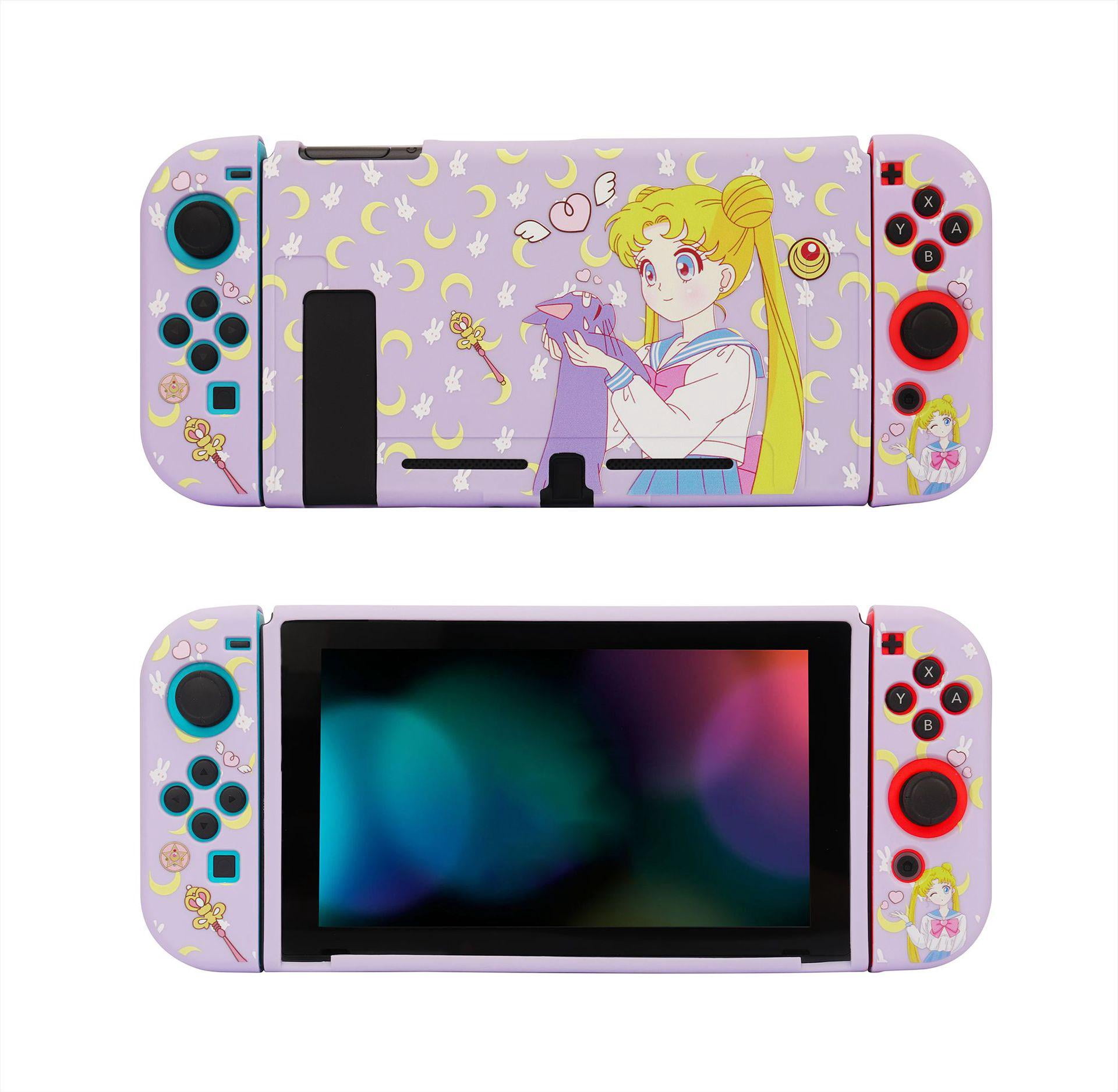Bonita funda protectora para Nintendo Switch: carcasa de agarre suave y ...