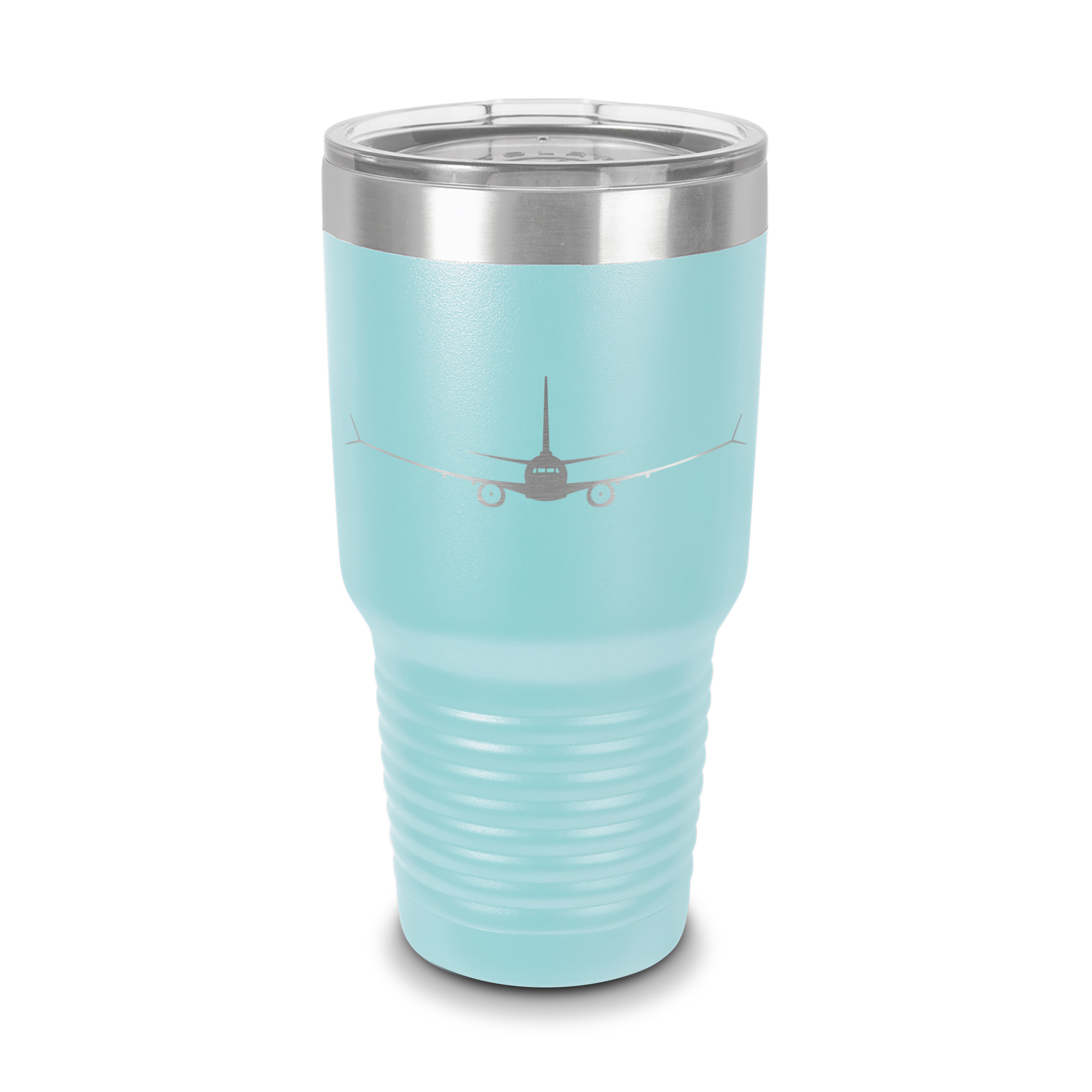 737 MAX Tumbler 30 oz - Laser Engraved w/ Clear Lid - Polar Camel ...