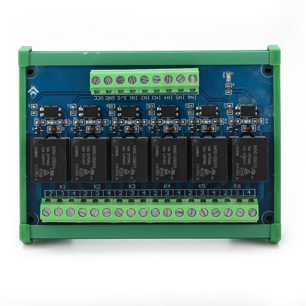 Relay Module,6 Channel Optocoupler Isolation Channel Relay Module V ...