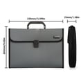 Deli Accordion File Organizer with Handle, Bark Texture 13 Pockets ...