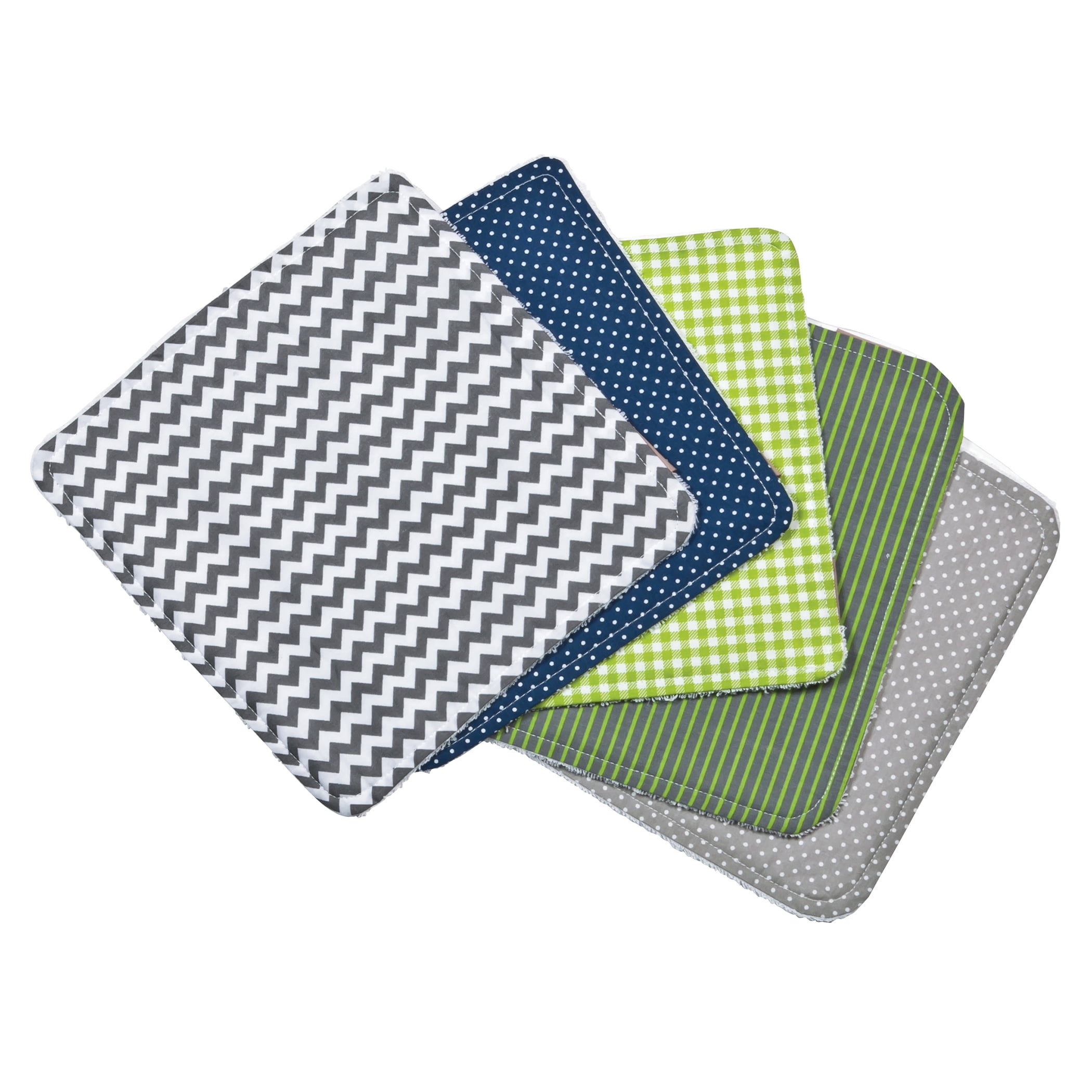 Perfectly Preppy 5 Pack Wash Cloth Set - Walmart.com