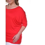Women's Plus Size Dolman Top - Walmart.com
