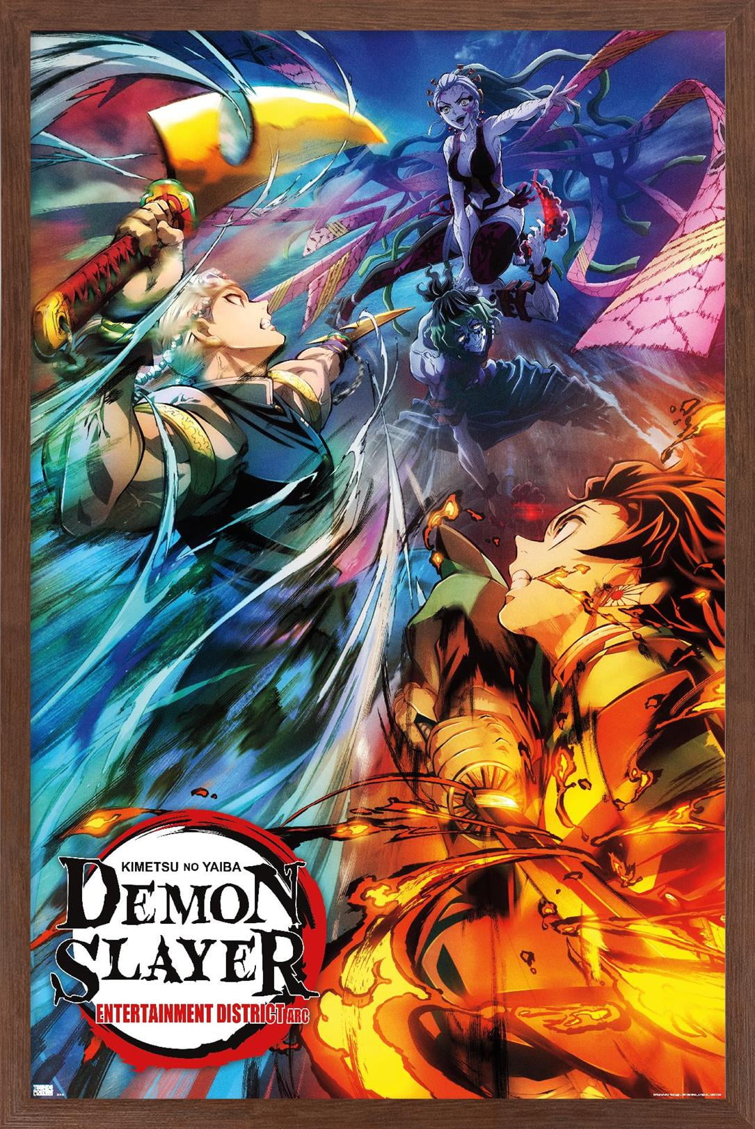 Demon Slayer - Key Visual 2 Wall Poster, 22.375" x 34" Framed - Walmart.com