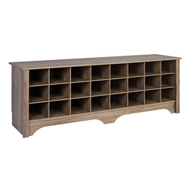 Prepac Entryway Shoe Storage Cubby Bench, Espresso 24 Pair - Walmart.com